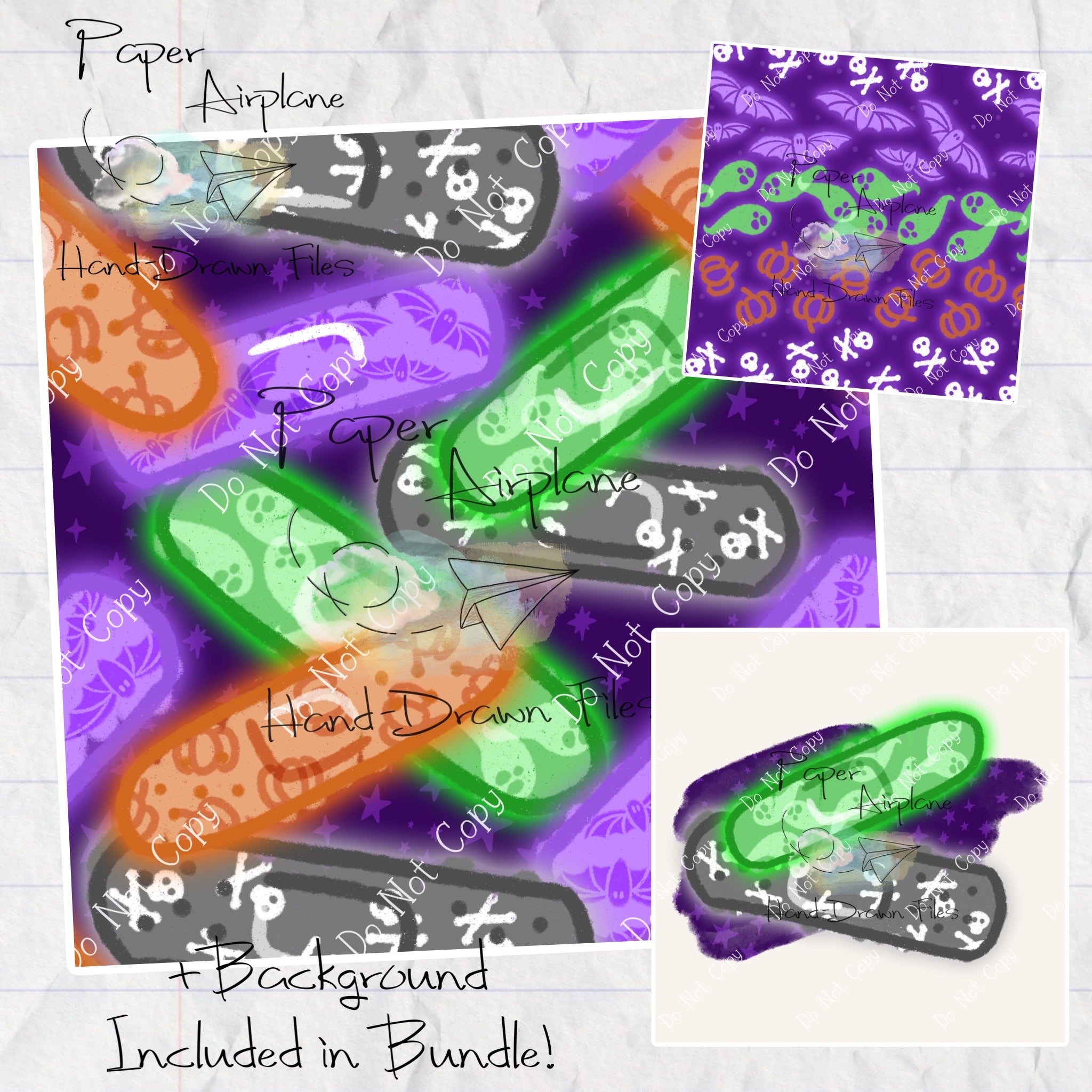 Bandages (Halloween) – Paper Airplane Hand-Drawn Files