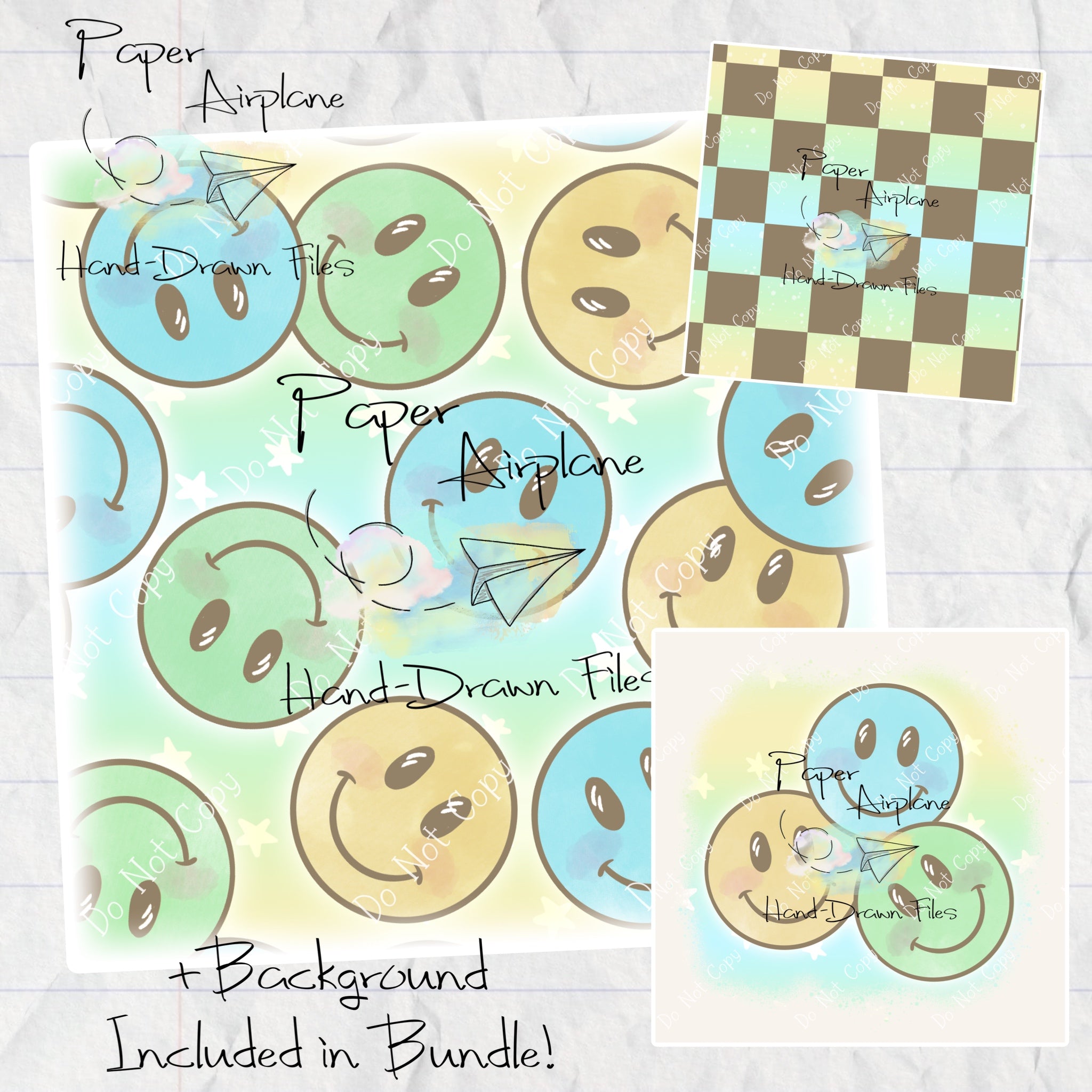 Smiles (Gender Neutral) – Paper Airplane Hand-Drawn Files