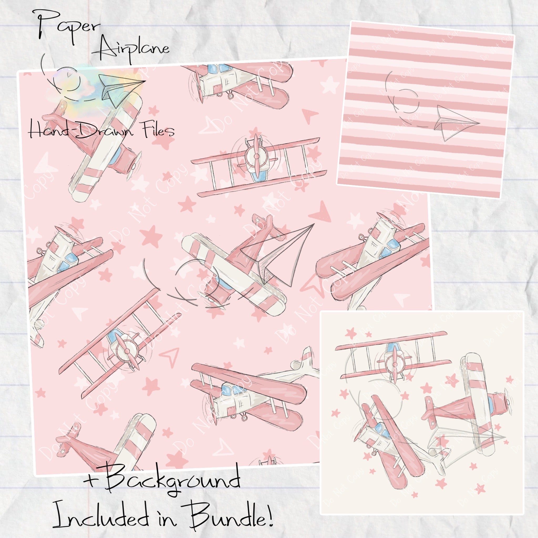 Products – Paper Airplane Hand-Drawn Files