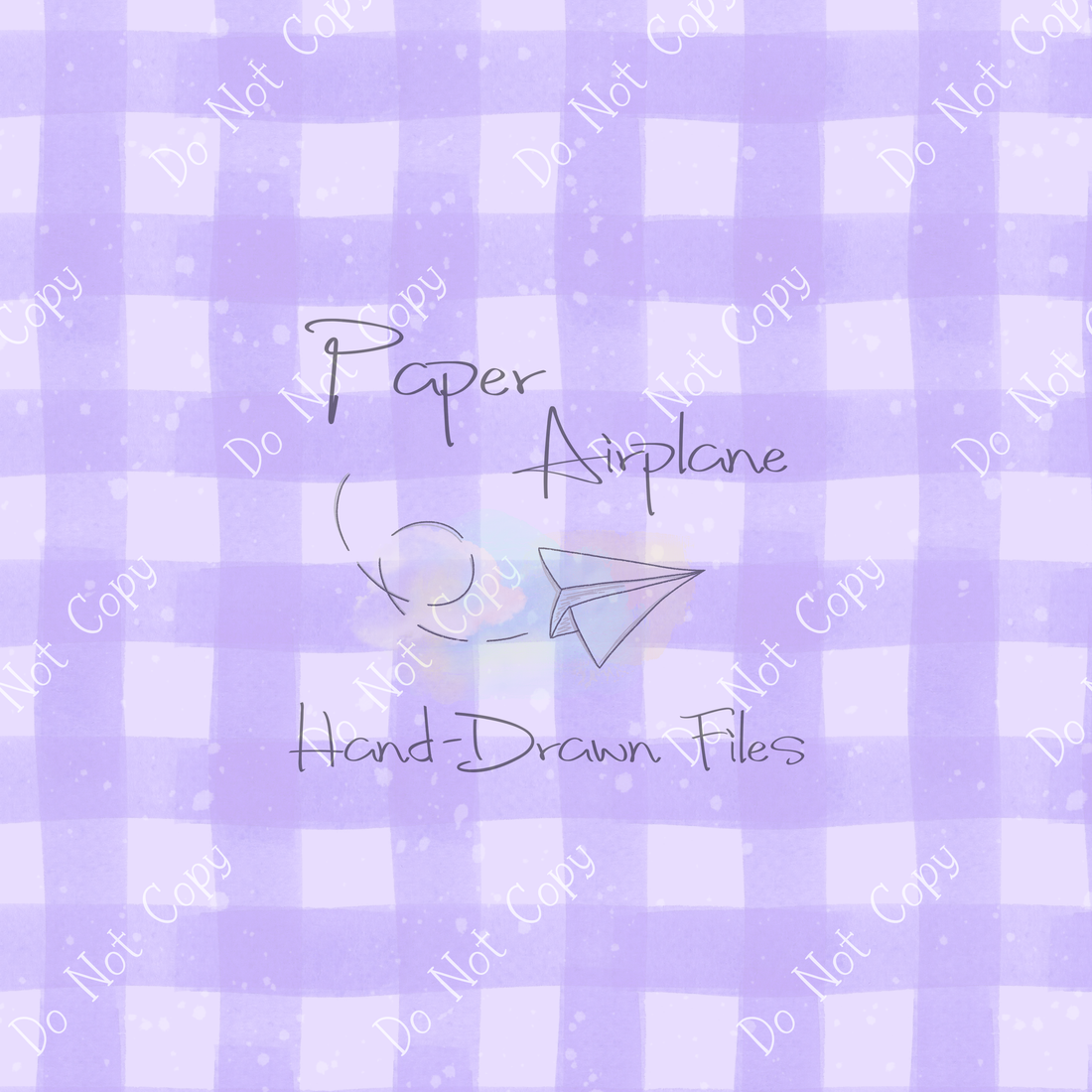 Easter Fun (Purple) – Paper Airplane Hand-Drawn Files