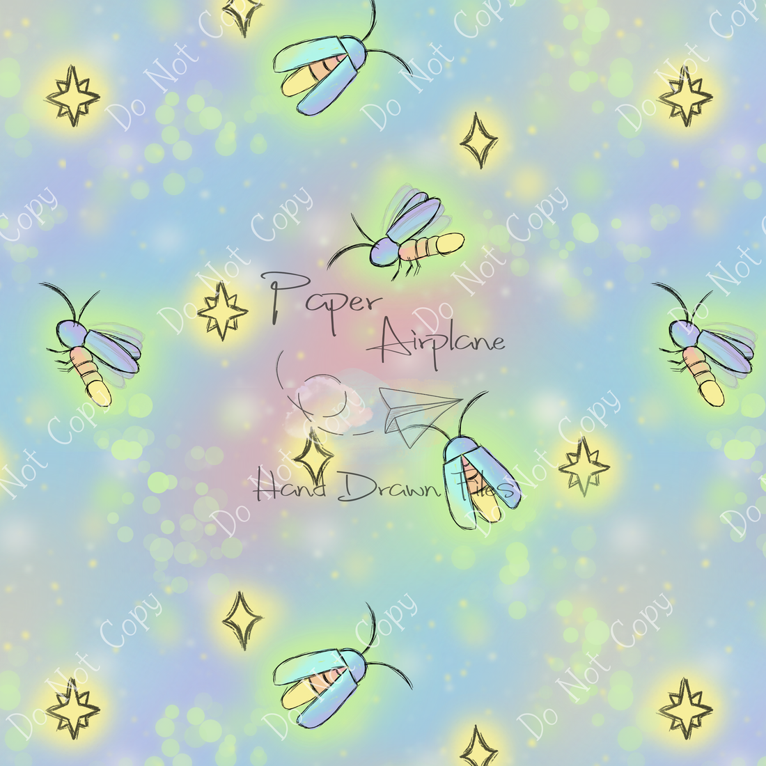 Fireflies – Paper Airplane Hand-Drawn Files