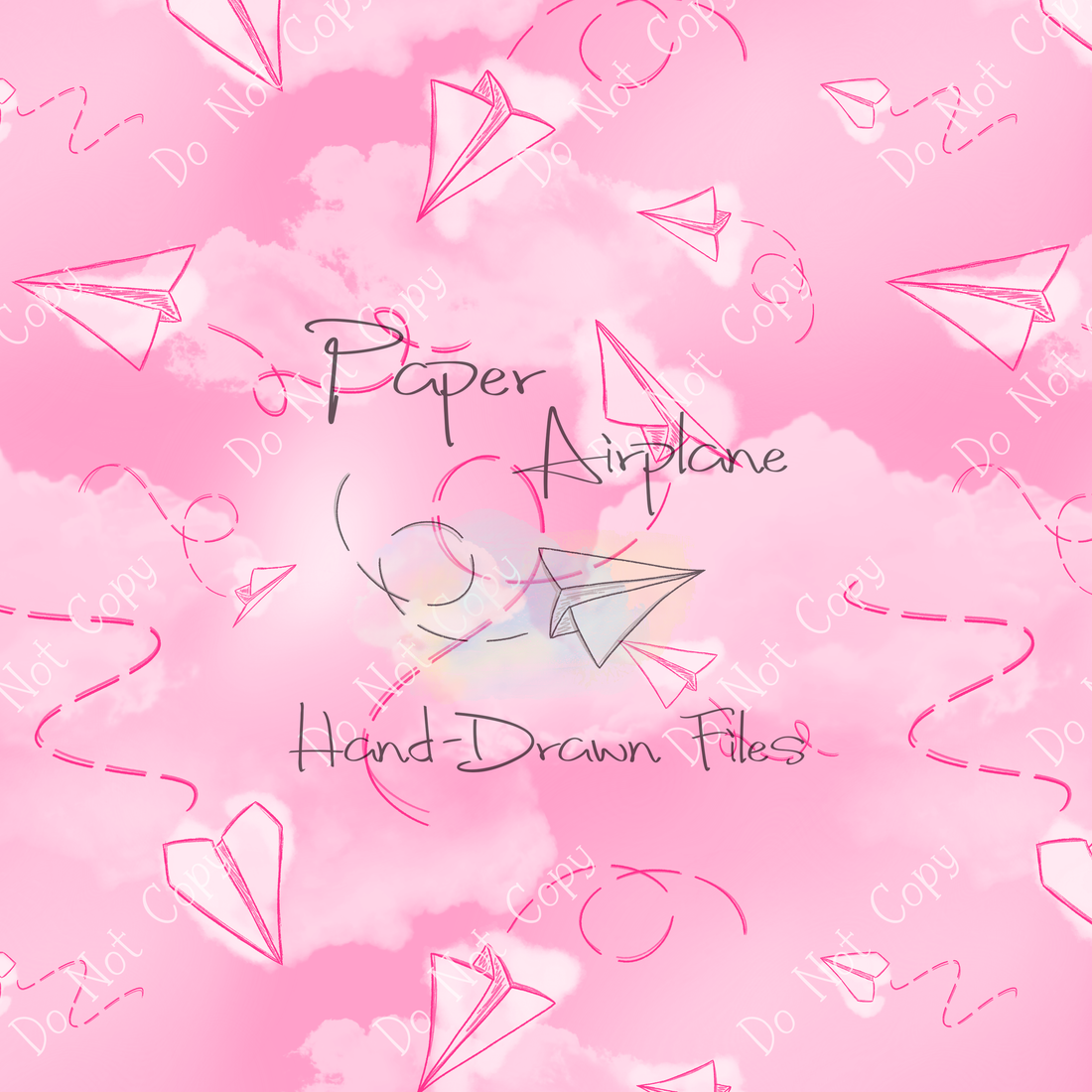 Paper Airplanes (Pink) – Paper Airplane Hand-Drawn Files