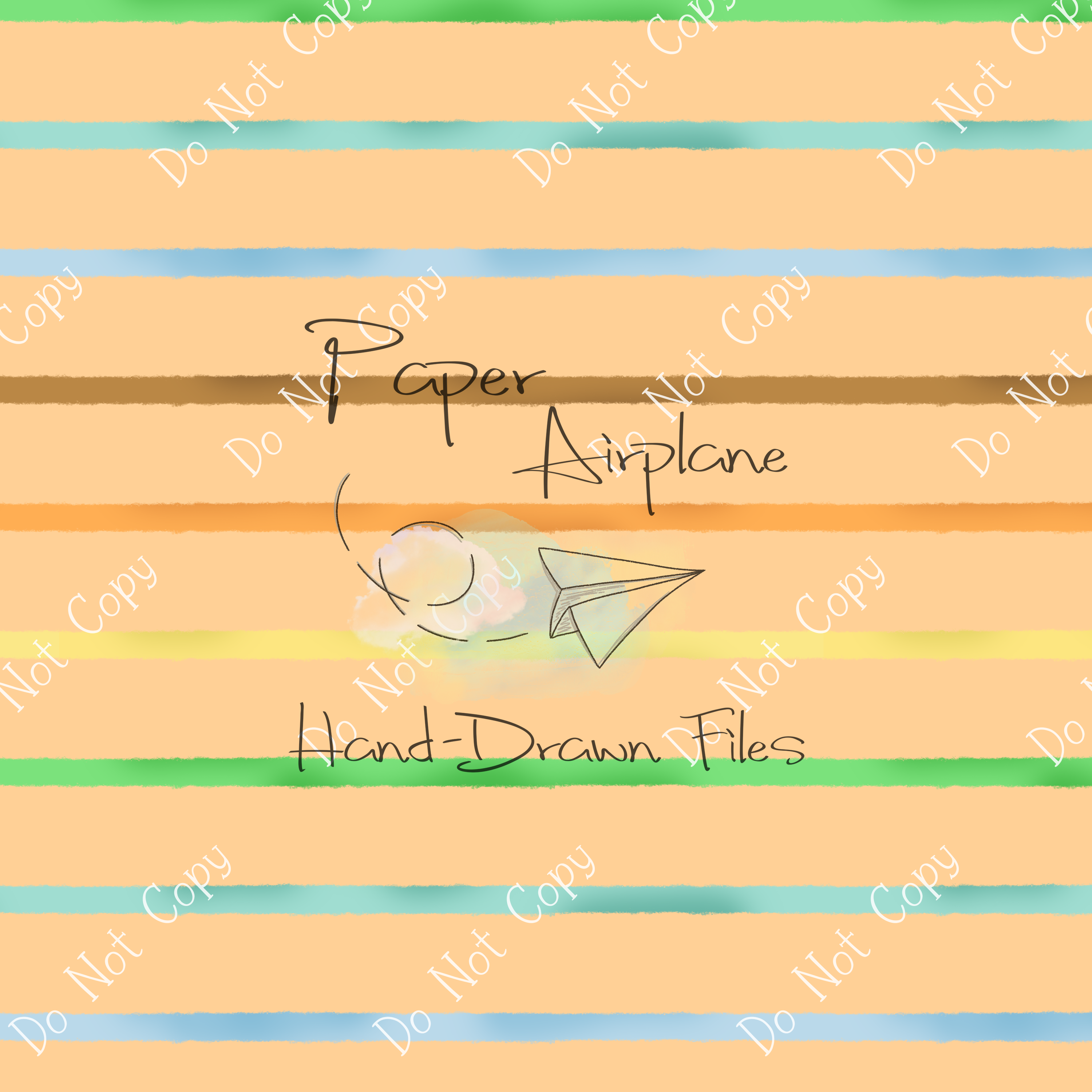 Trash Pandas (Orange) – Paper Airplane Hand-Drawn Files